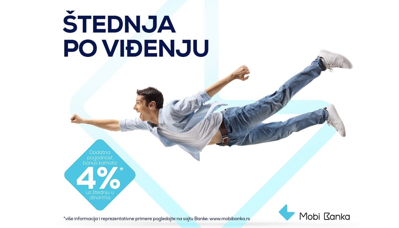 Mobi Banka predstavlja štednju po viđenju uz ukupnu kamatnu stopu od 4. ...